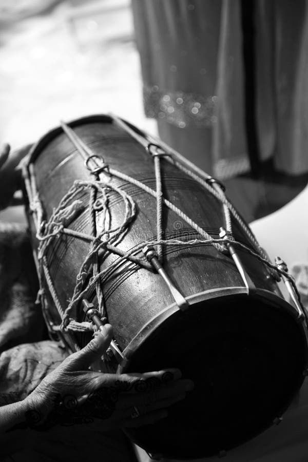 Dhol stock image. Image of musical, beautiful, instrument - 53469687