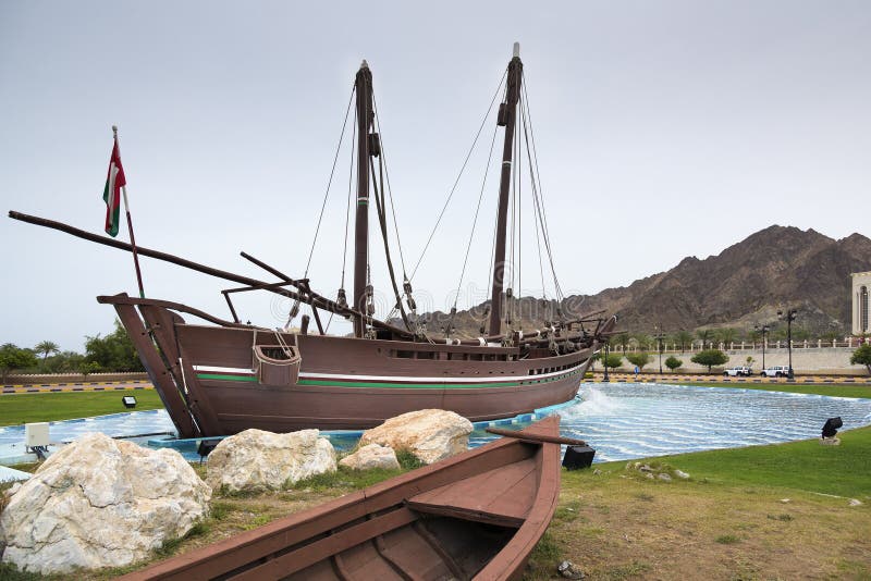 Dhow Sohar in Muscat stock image. Image of yacht, sohar - 39673881