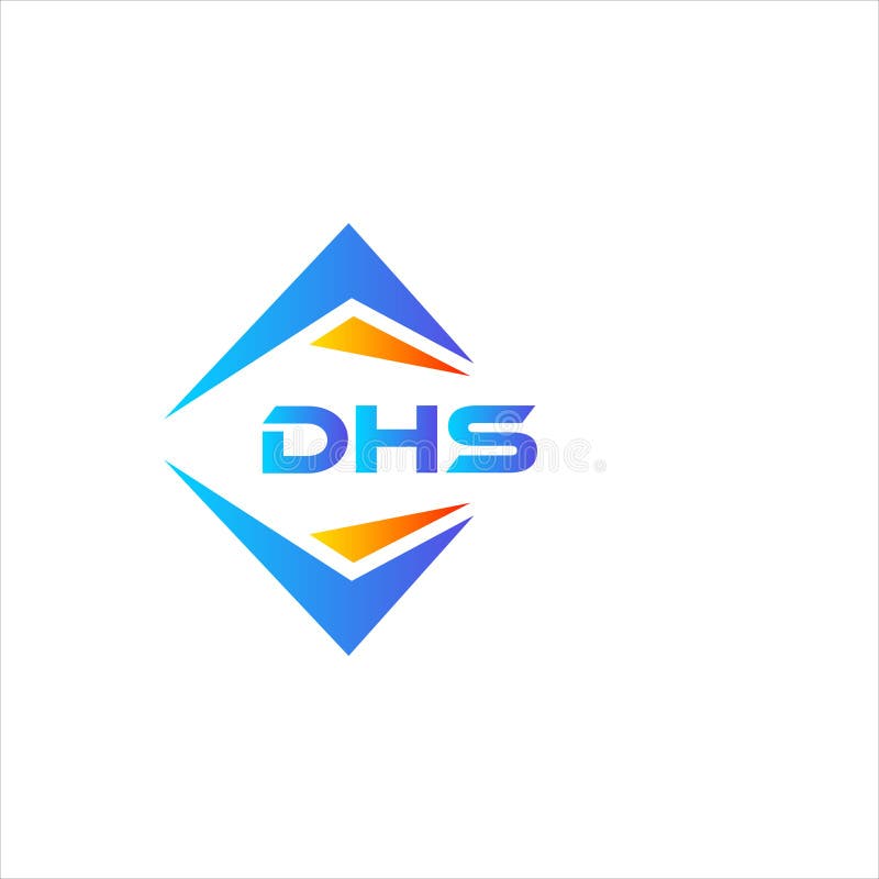 DHS Abstract Technology Logo Design on White Background. DHS Creative ...