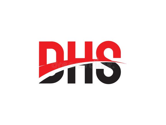 DHS Letter Initial Logo Design Vector Illustration Stock Vector ...