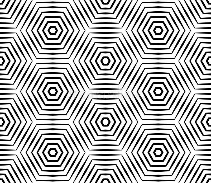 Linear Hexagon Geometric Shape, Molecular Structure. Stock Vector ...