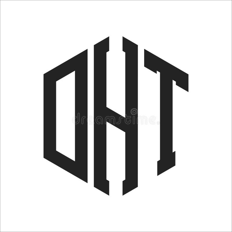DHT Logo Design. Initial Letter DHT Monogram Logo Using Hexagon Shape ...