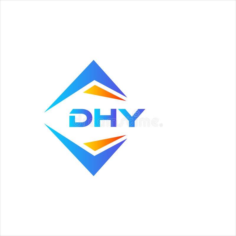 DHY Abstract Technology Logo Design on White Background. DHY Creative ...