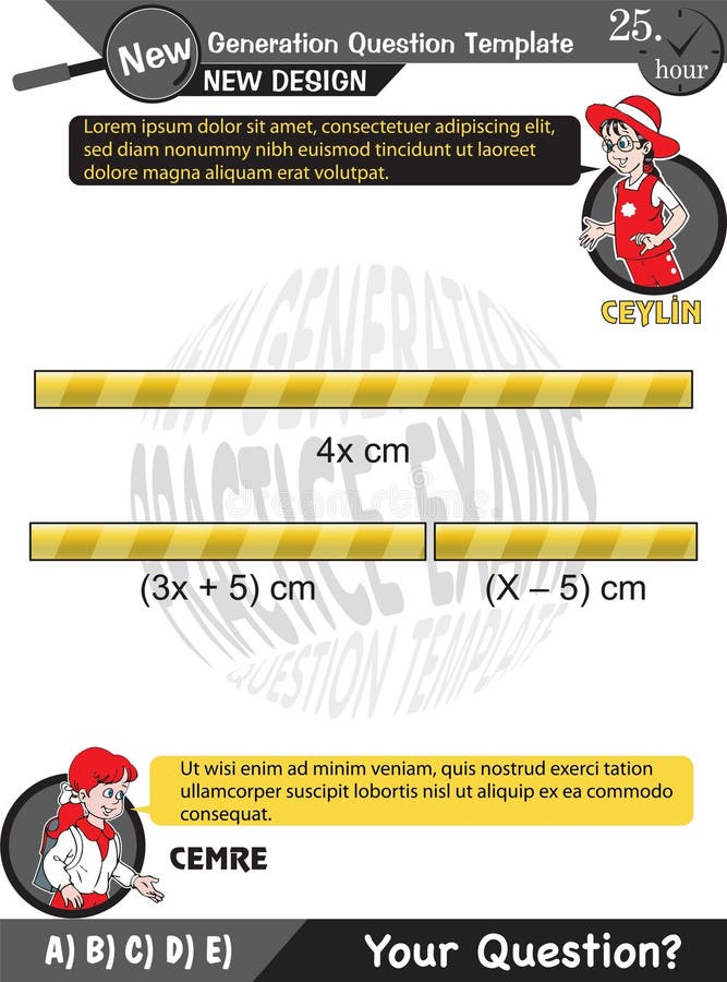 University and High School Exam Question Form, Mathematics, Physics ...