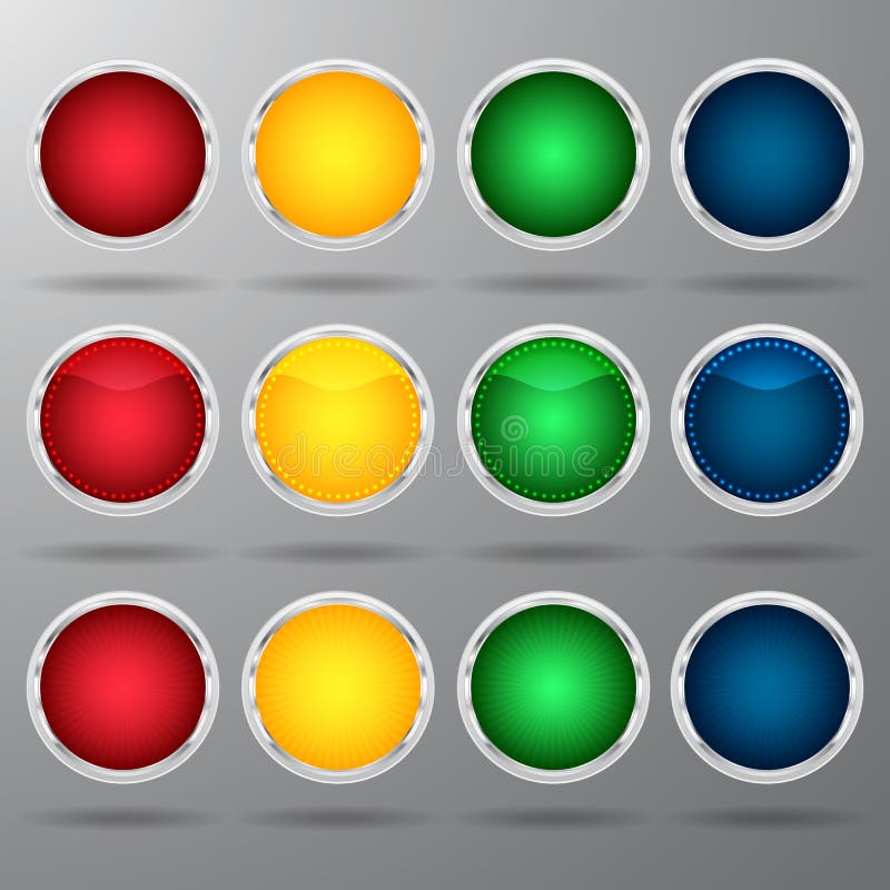 Di bottoni colorati Multi illustrazione vettoriale. Illustrazione di ...
