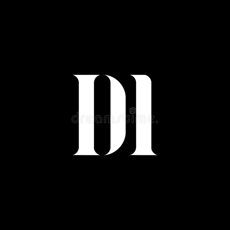 DI D I Letter Logo Design. Initial Letter DI Uppercase Monogram Logo ...