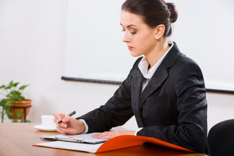 Di impiegato fotografia stock. Immagine di bellezza, commercio - 4757182