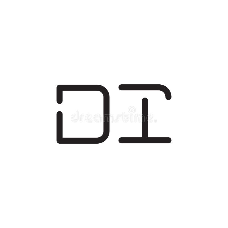Di Initial Letter Vector Logo Icon Stock Vector - Illustration of ...