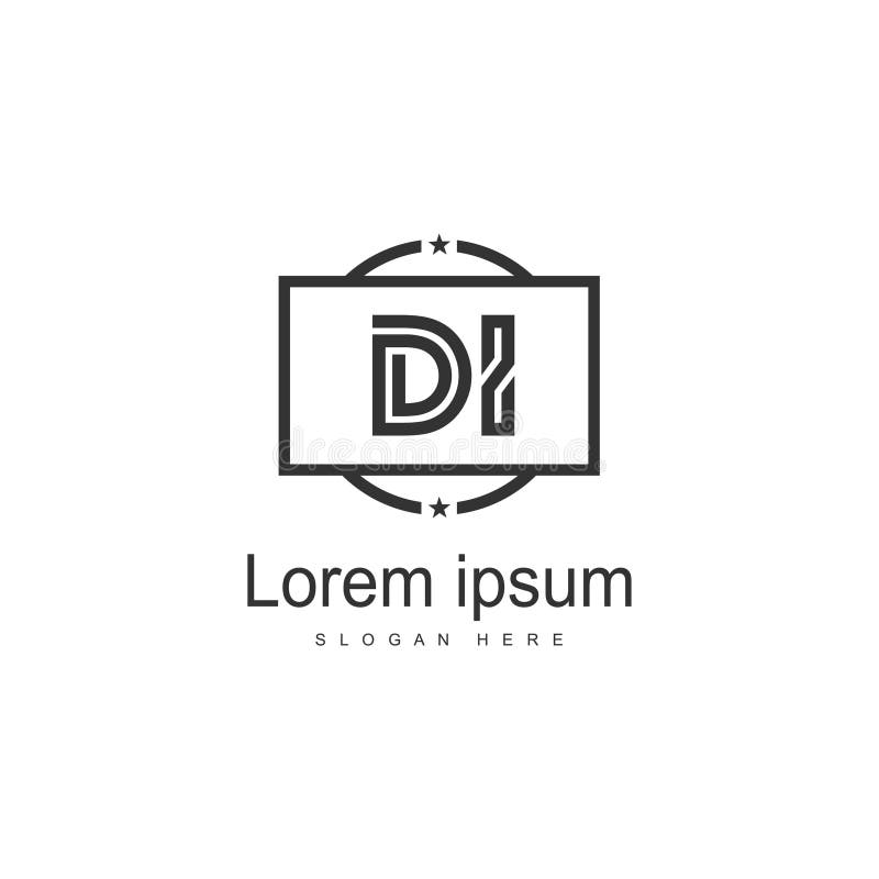 DI Letter Logo Design. Creative Modern DI Letters Icon Illustration ...