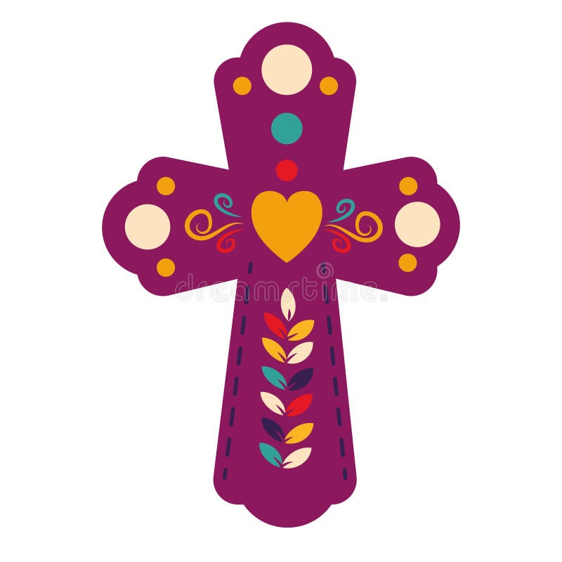 Dia de los muertos cruces ilustración del vector. Ilustración de ...