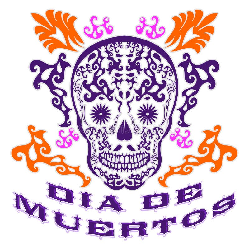 Mexican Day Of The Death Decoration - Vector Stock Vector ...