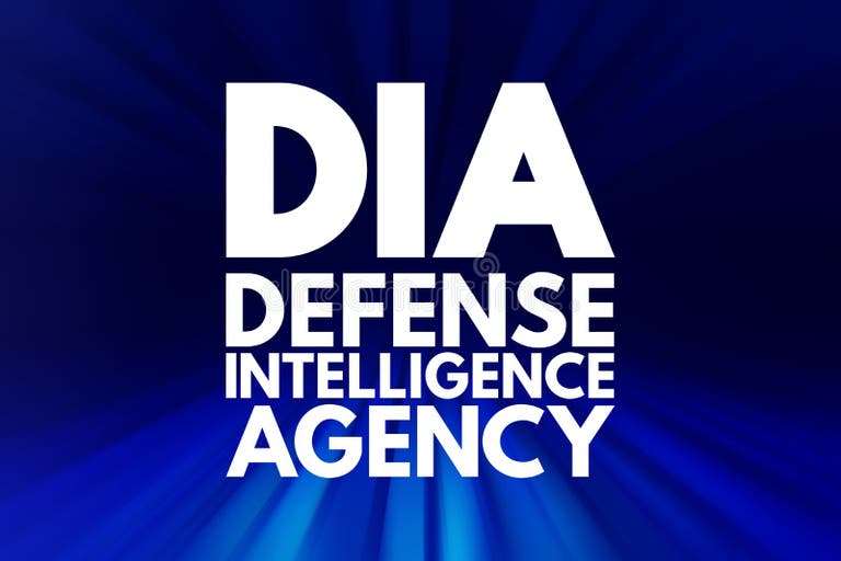 DIA - Defense Intelligence Agency Acronym, Concept Background Stock ...