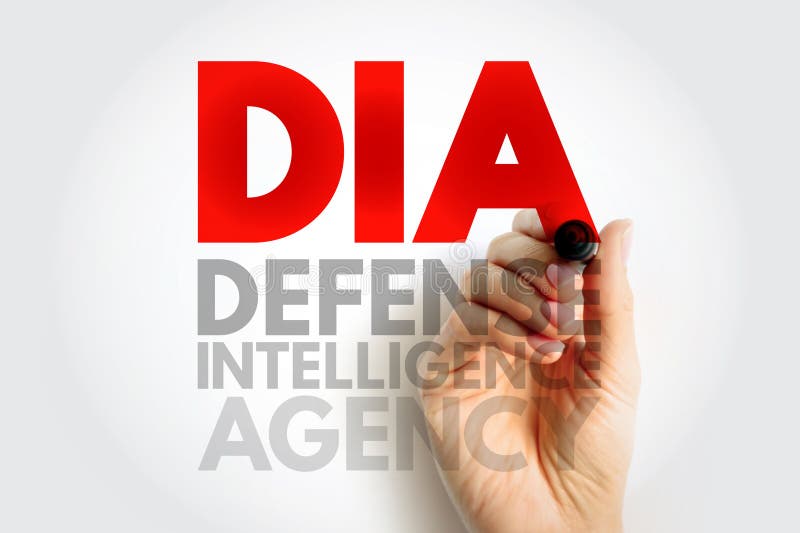 DIA - Defense Intelligence Agency Acronym, Concept Background Stock ...