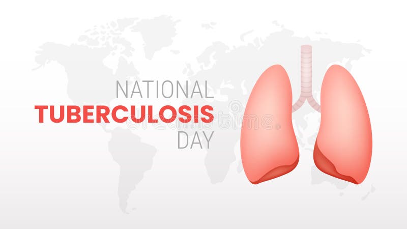 Dia Mundial Da Tuberculose Em Contexto Branco Ilustração do Vetor ...