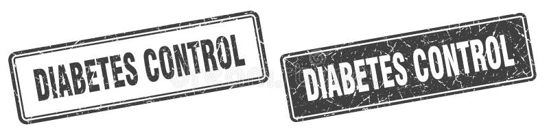 Diabetes Control Stamp Set. Diabetes Control Square Grunge Sign Stock ...