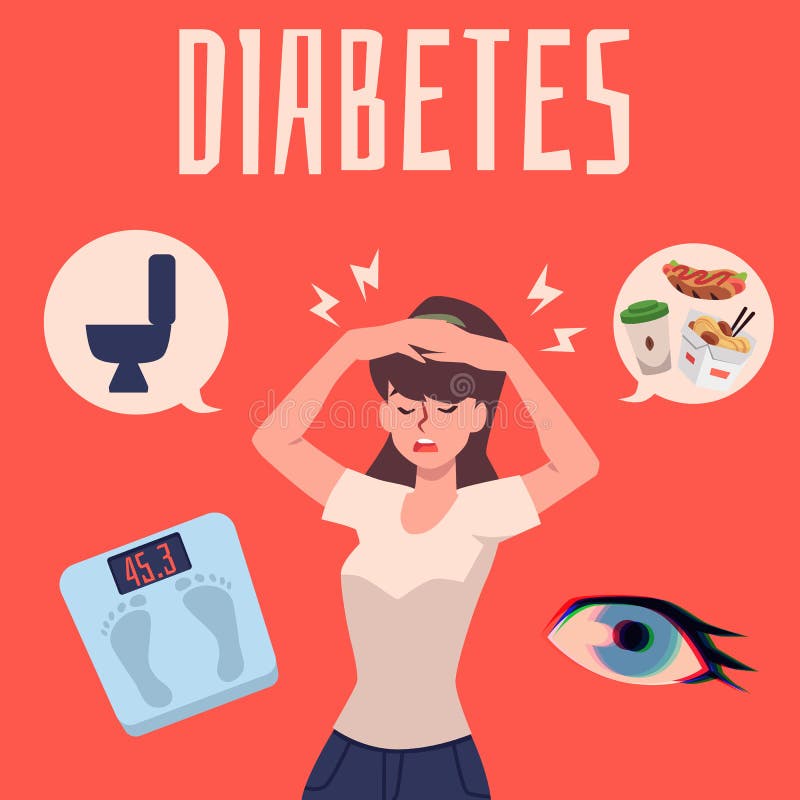 Diabetes Mellitus Informational Web Banners Set Flat Vector