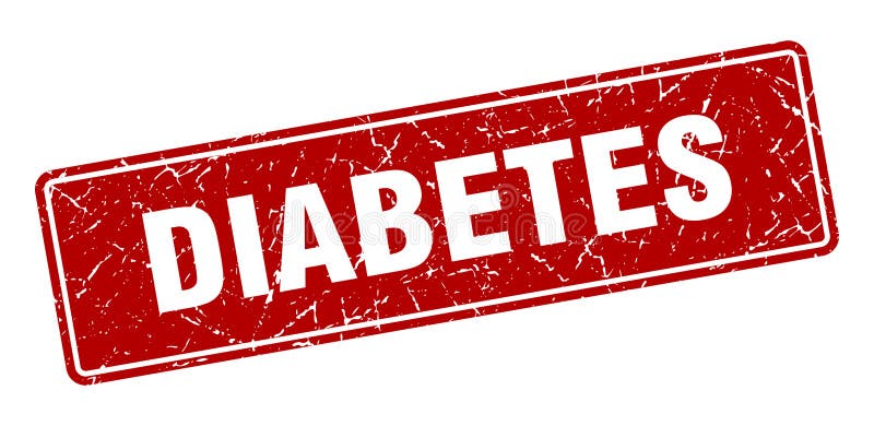 Diabetes sign stock vector. Illustration of circle, stamp - 160383708