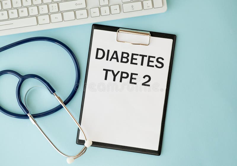 DIABETES TYPE 2 Written on a Clipboard, Medical Concept Stock Photo ...