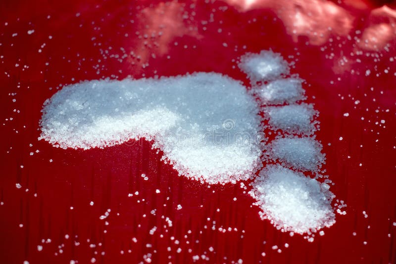 Diabetic Foot Made of Sugar Stock Image - Image of glass, blood: 186125397