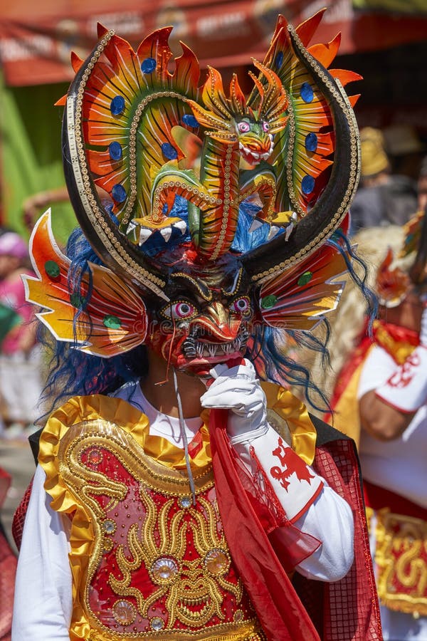 Diablada Dancer at the Arica Carnival in Chile Editorial Stock Image ...