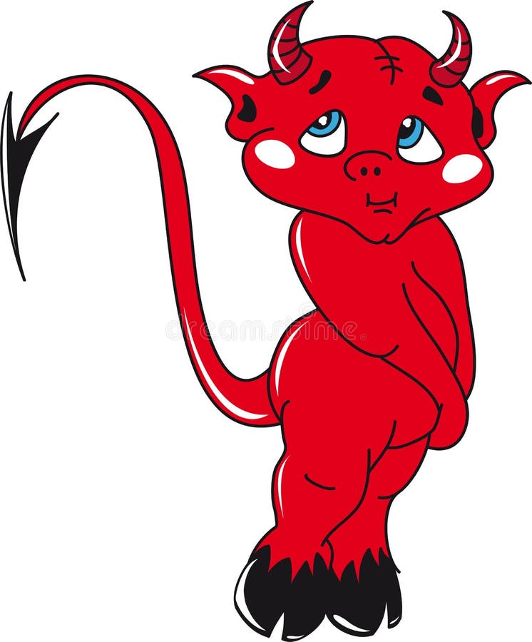 Petit diable illustration de vecteur. Illustration of mascotte - 45511510