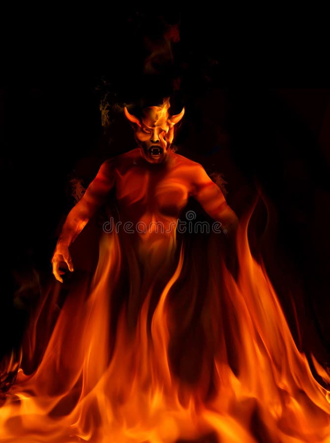 Diable illustration stock. Illustration du brûlure, concept - 20966440