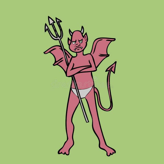 Diable rouge illustration de vecteur. Illustration du monstre - 41994854