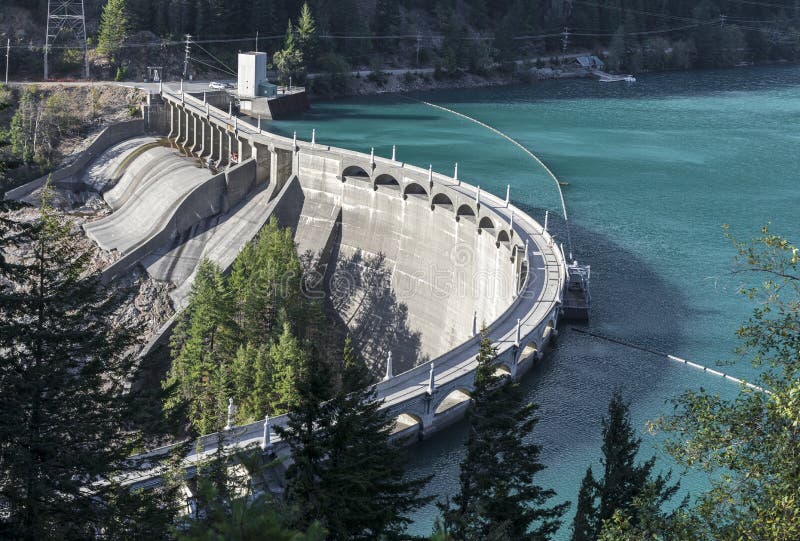 Diablo Dam imagen de archivo. Imagen de potencia, presa - 130530211