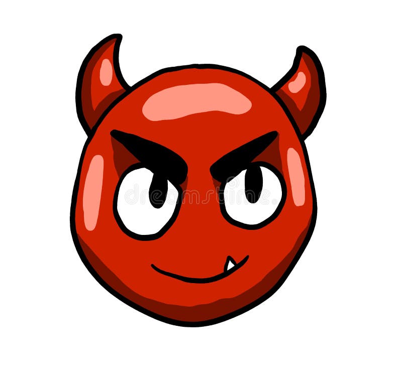 Smiley del diablo stock de ilustración. Ilustración de diablo - 21478147