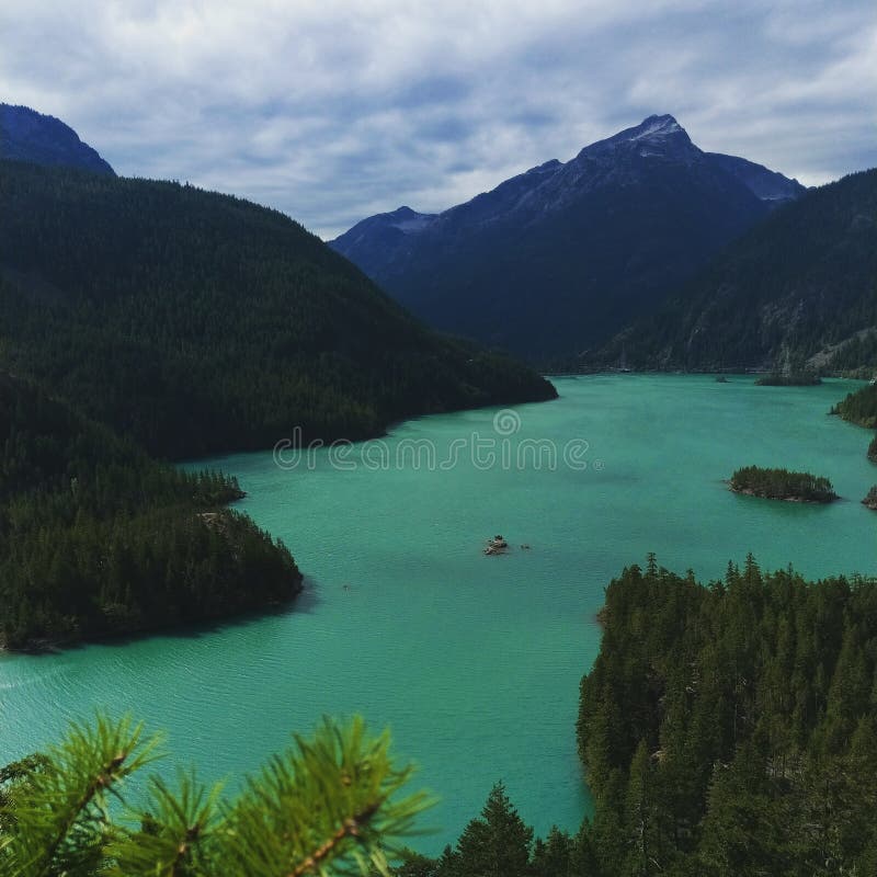 Diablo Lake Washington State Stock Image - Image of state, diablo ...