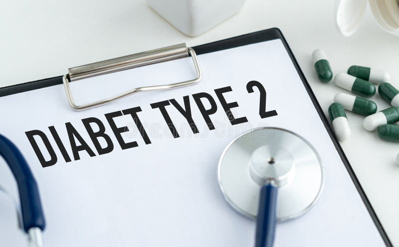 Diagnosis As Diabetes Type 2 is Shown Using the Text Stock Image ...