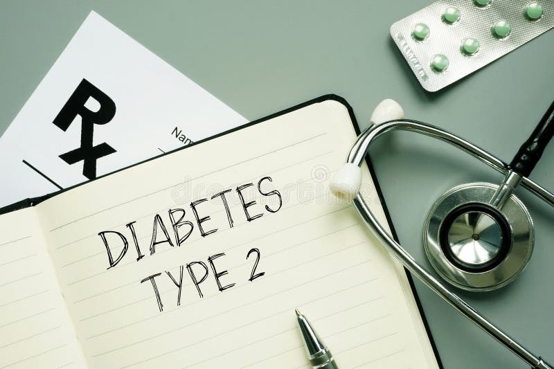 Diagnosis As Diabetes Type 2 is Shown Using the Text Stock Photo ...