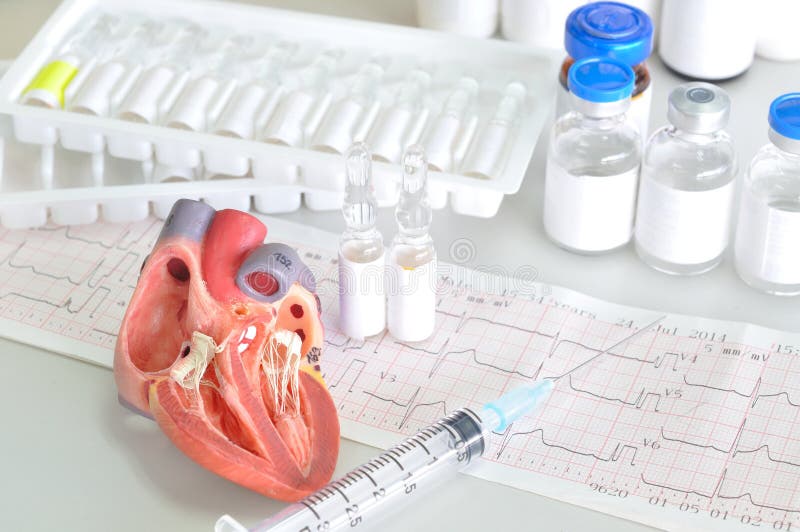 Diagnosis of human heart stock image. Image of potential - 48510901