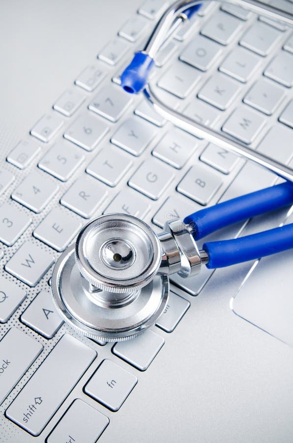 Diagnosis and Repair of Computers. Stock Photo - Image of healthy ...