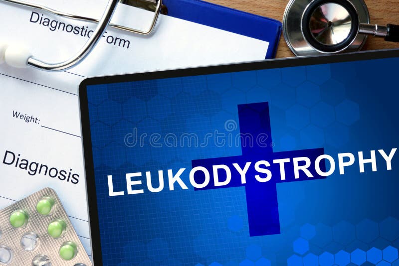 Diagnostic Form with Diagnosis Leukodystrophy. Stock Image - Image of ...