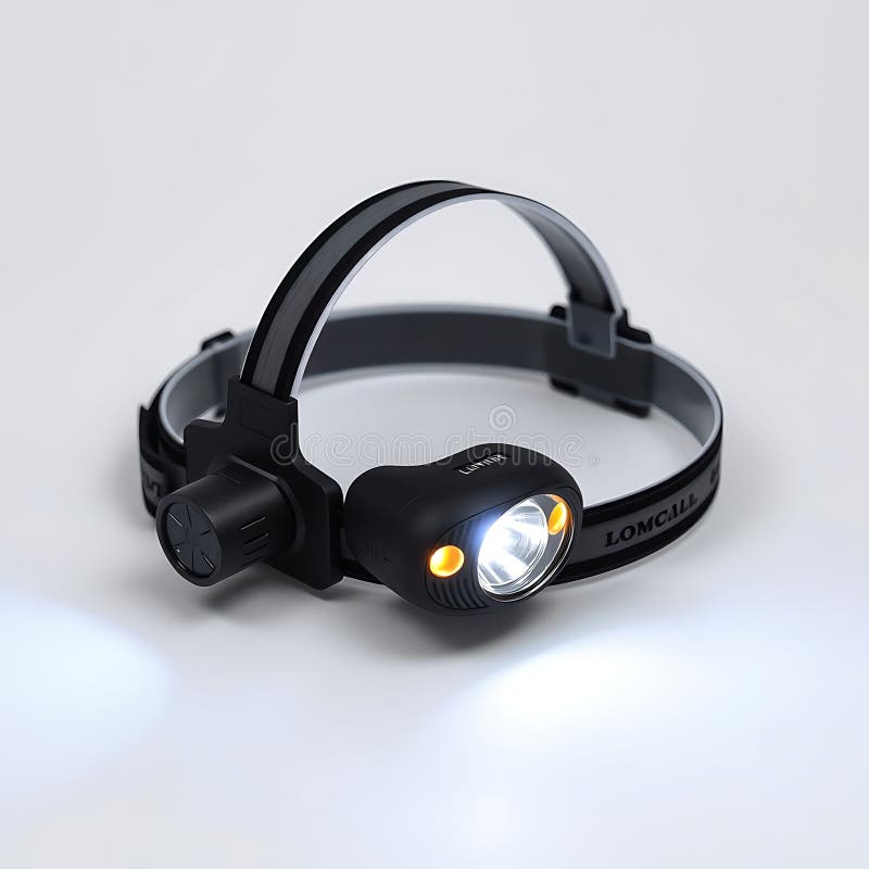 A Diagnostic Headlamp with an Adjustable Strap and LED Light, Displayed ...