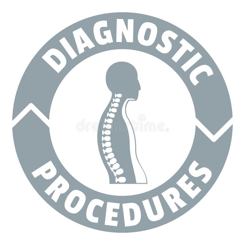 Diagnostic Procedures Logo, Simple Gray Style Stock Vector ...