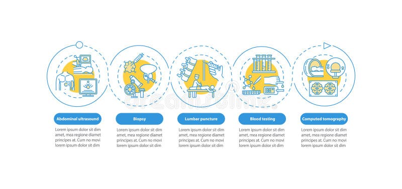 Diagnostic Procedures Vector Infographic Template Stock Vector ...