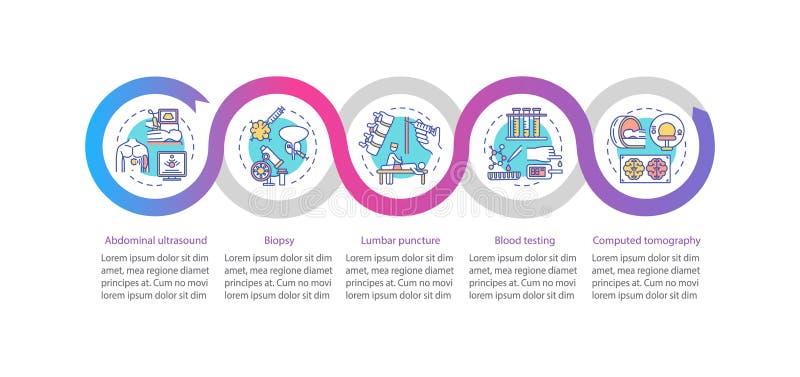 Diagnostic Procedures Vector Infographic Template Stock Vector ...