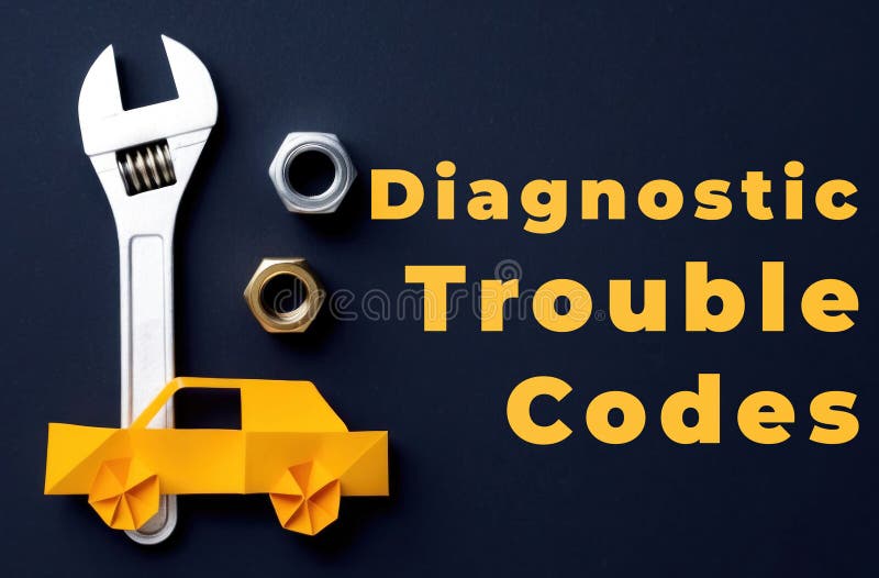 Diagnostic Trouble Codes Text Words Meaning Car Repair Topic Stock ...