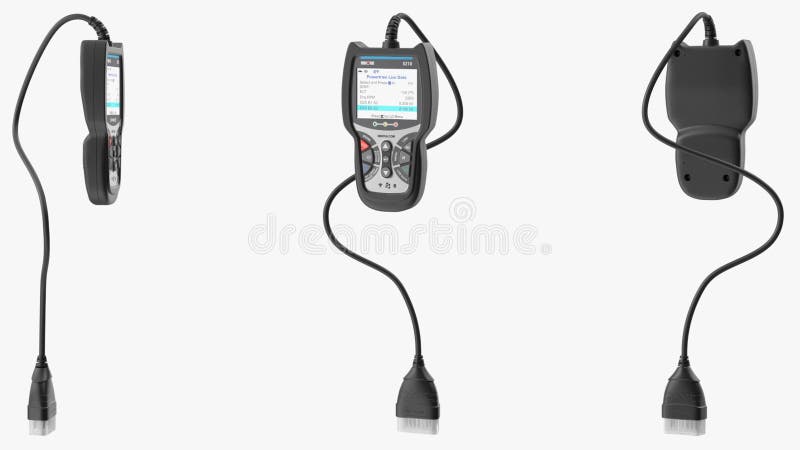 Diagnostic Vehicle Scanner with Display and Cables Stock Image - Image ...