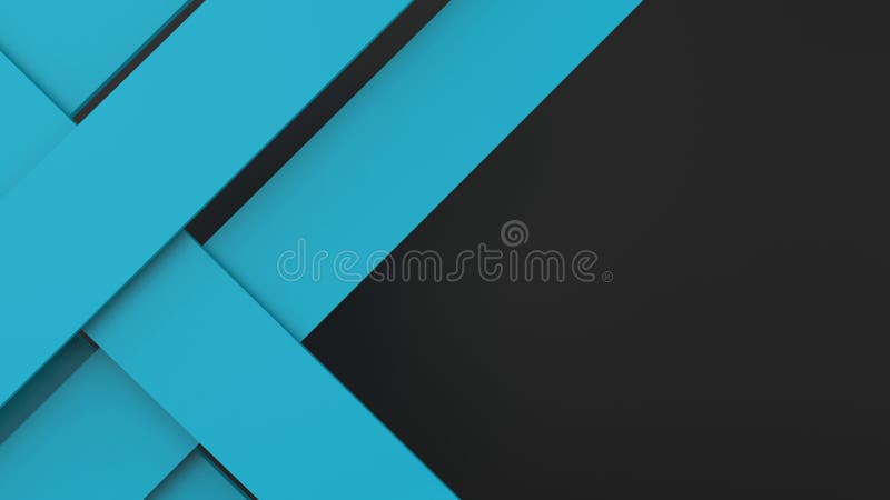 Diagonal Azure Dynamic Stripes on Black Background. Modern Abstract 3d ...