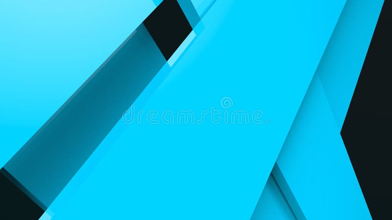 Diagonal Azure Dynamic Stripes on Black Background. Modern Abstract 3d ...