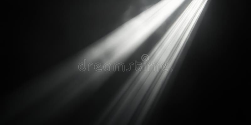 Diagonal Beam of Light on Black Background Stock Illustration ...