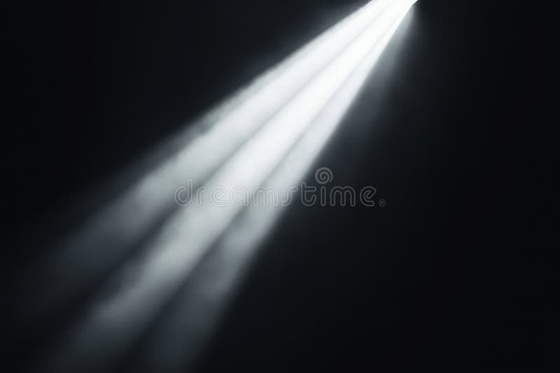Diagonal Beam of Light Illuminating a Dark Surface Stock Illustration ...