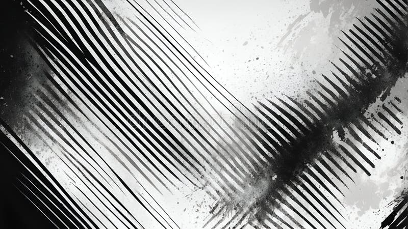 "Diagonal Black and White Grunge Line Texture with Splatter Overlay ...