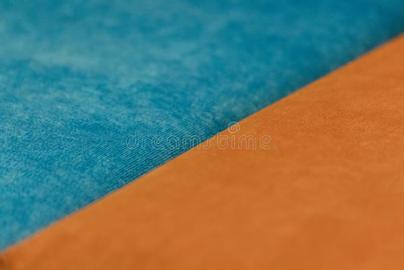 Two Solid Color Pieces of Fabric Stock Photo - Image of stitch, solid ...