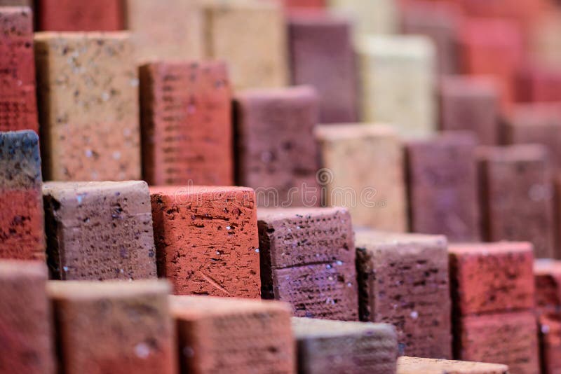 Diagonal Brick Pattern stock image. Image of architecture - 187828813