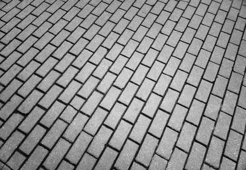 Diagonal Brick Street Pavement Texture Background Stock Image - Image ...