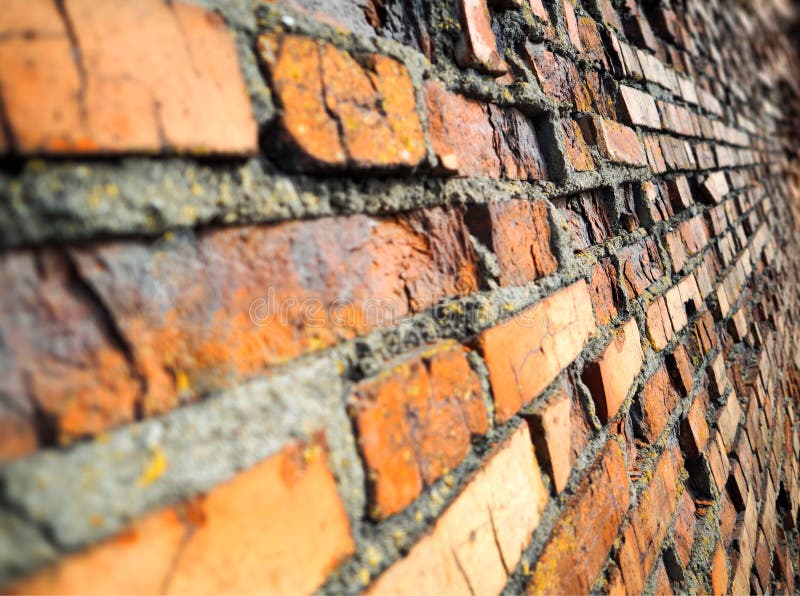 Diagonal Red Brick Wall Laying Background Stock Image - Image of bricks ...